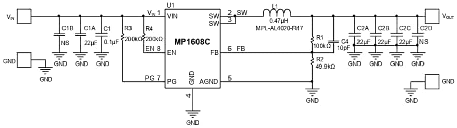 EVL1608C-TL-00A Evaluation Board - MPS | Mouser